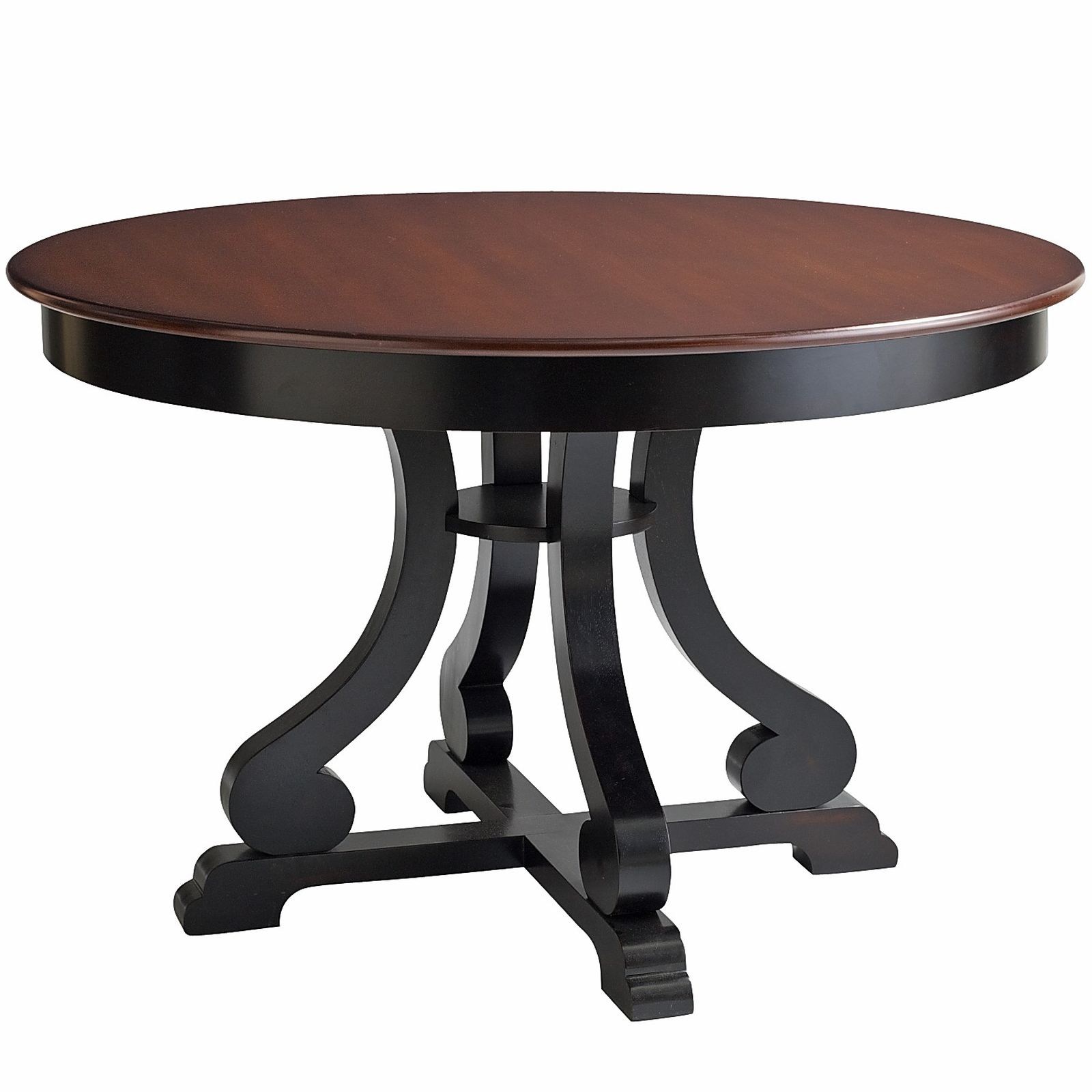 Marchella Round Dining Table Rubbed Black 48" - Dining tables ...