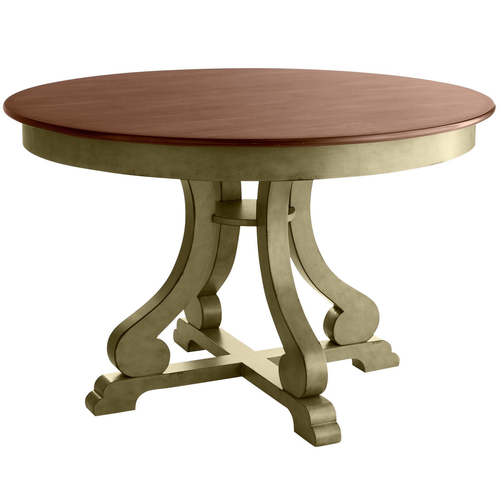 Marchella Round Dining Table Sage Brown - Dining tables - Furniture ...