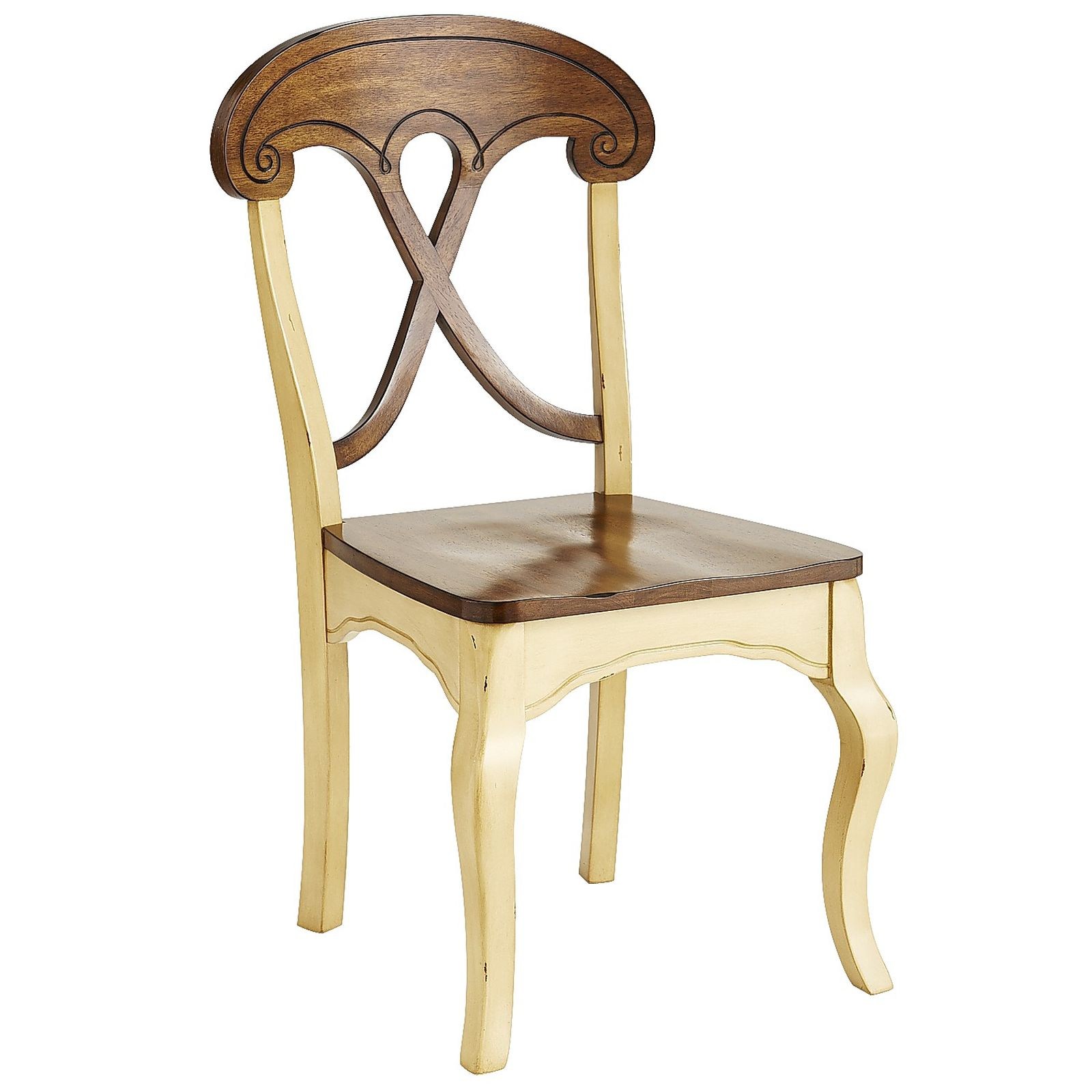 MARCHELLA Dining Chair Antique Ivory Gray - Dining chairs - Furniture ...