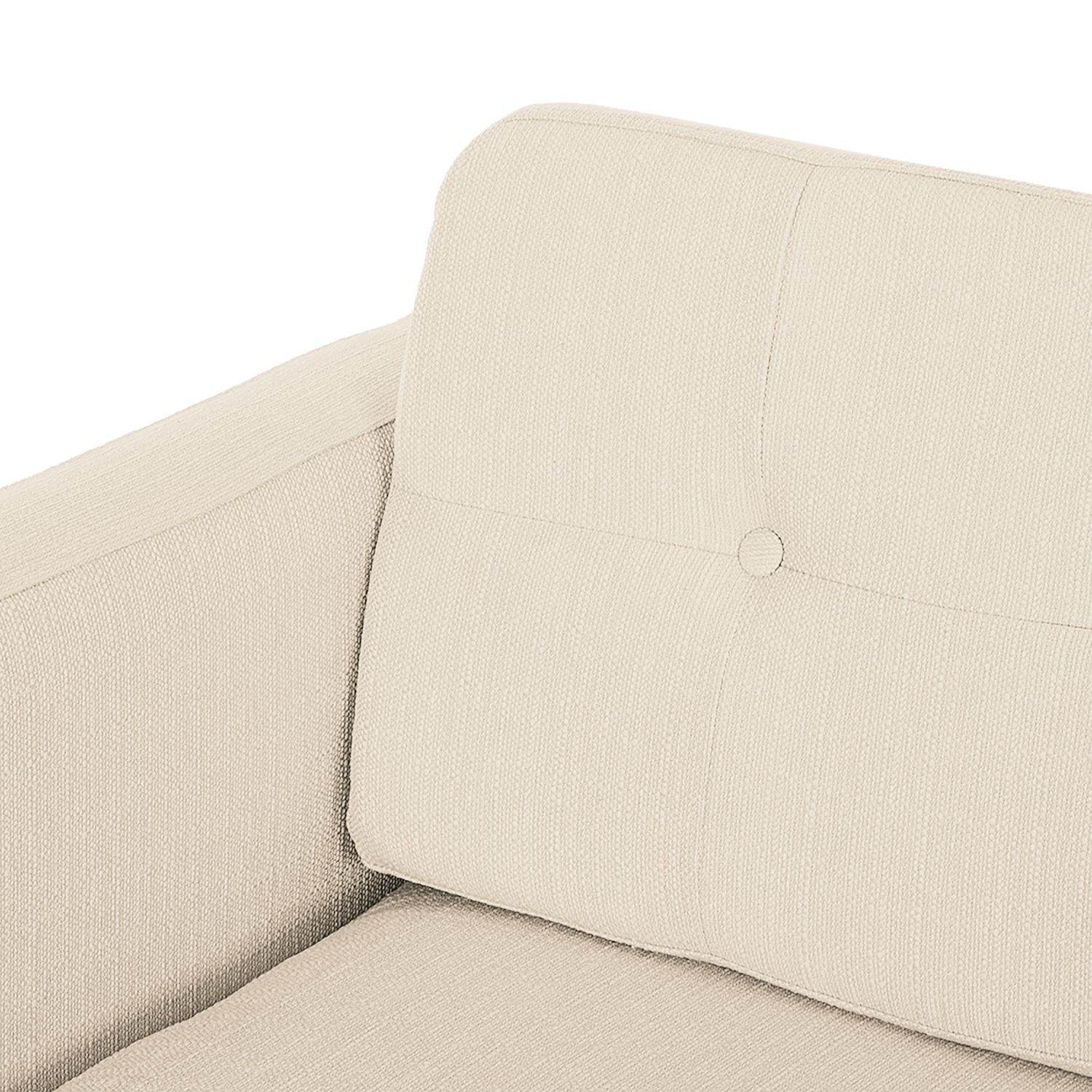 GOOGLE Sofa, 3 seats Beige gray, Oak legs - Fabric sofas - Furniture ...