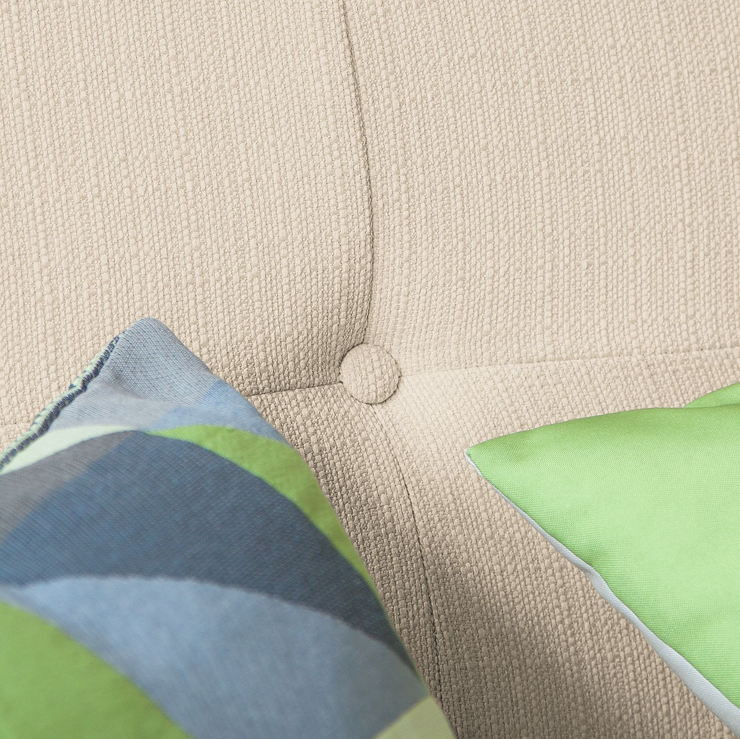 GOOGLE Sofa, 3 seats Beige gray, Oak legs - Fabric sofas - Furniture ...