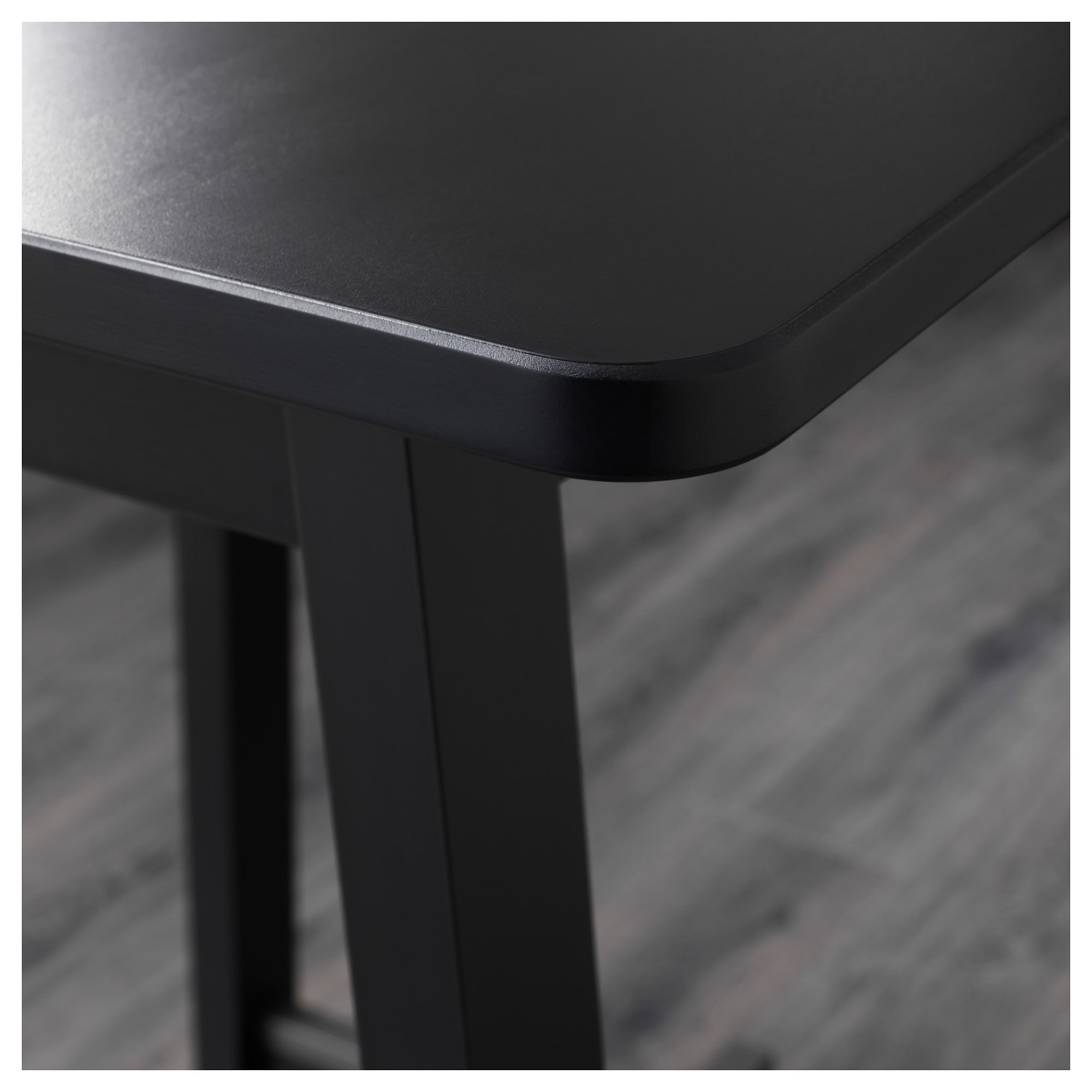 NORRÅKER Bar table Black, Solid birch, Stain, Clear acrylic lacquer ...