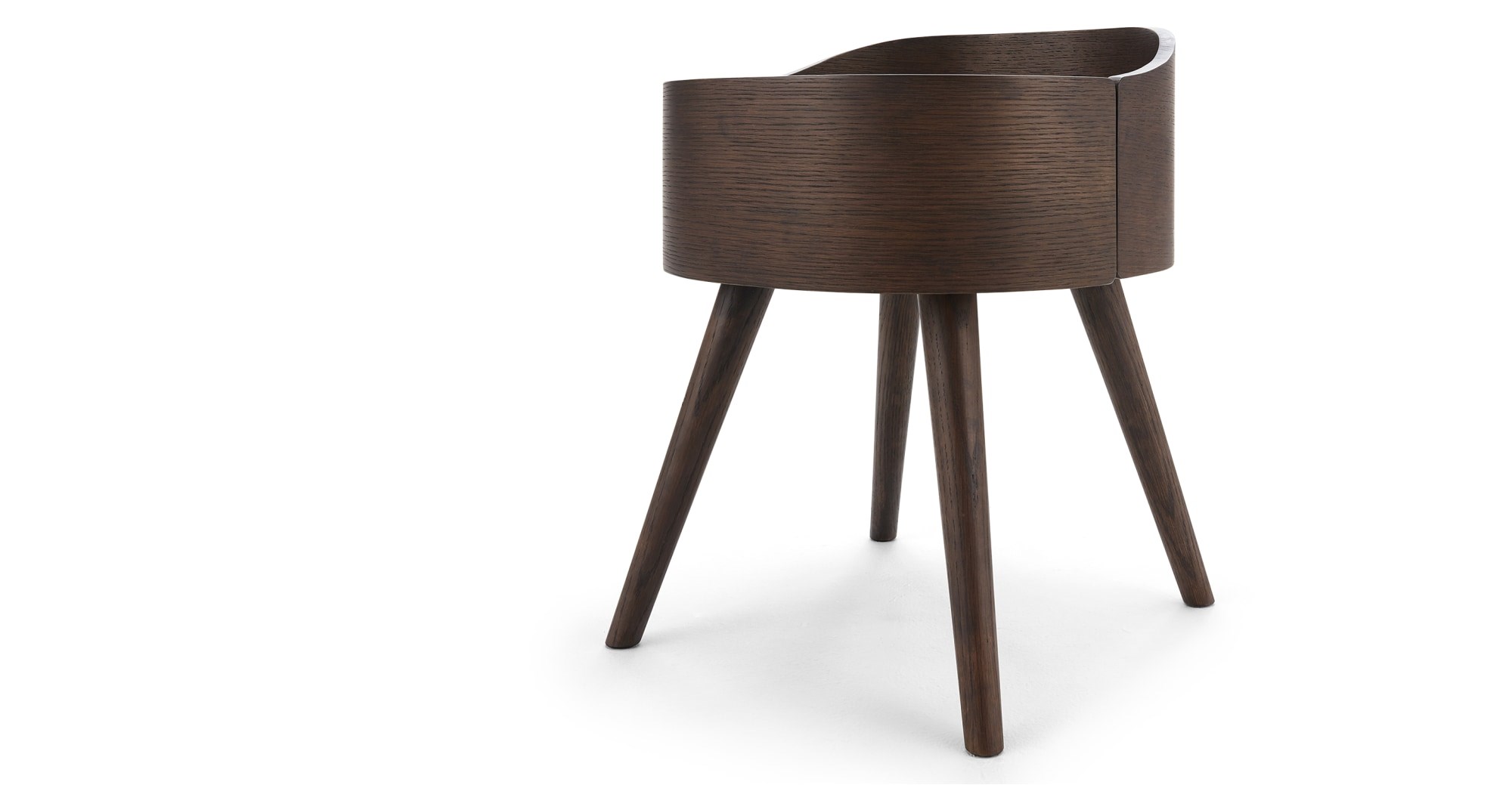 ADA Bedside Table Dark Stain Solid Oak - Bedside tables - Furniture ...