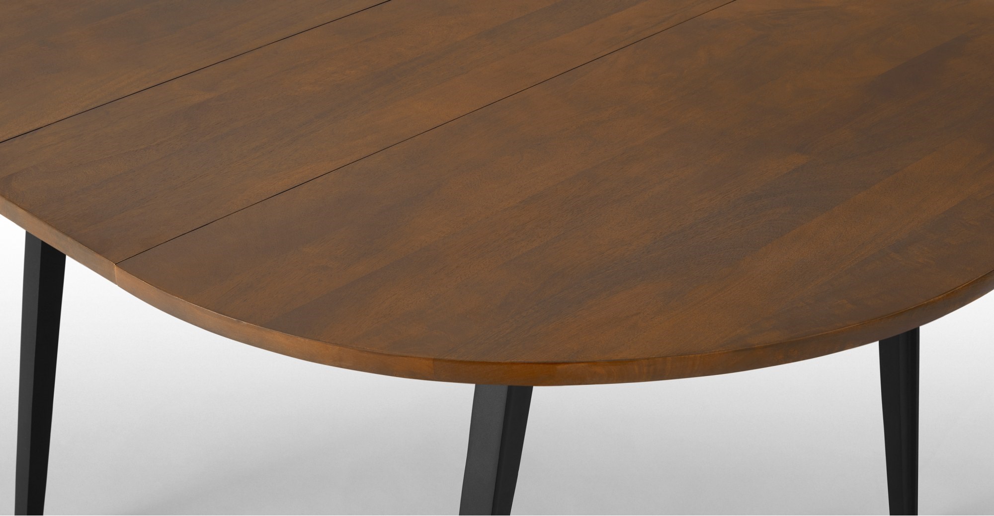 Lucien 4-6 Seat Round Extending dining table Dark Mango Wood - Dining ...